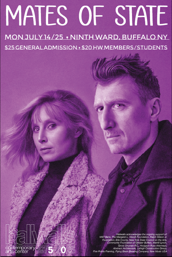 Mates of State - 7/14/25 - Hallwalls